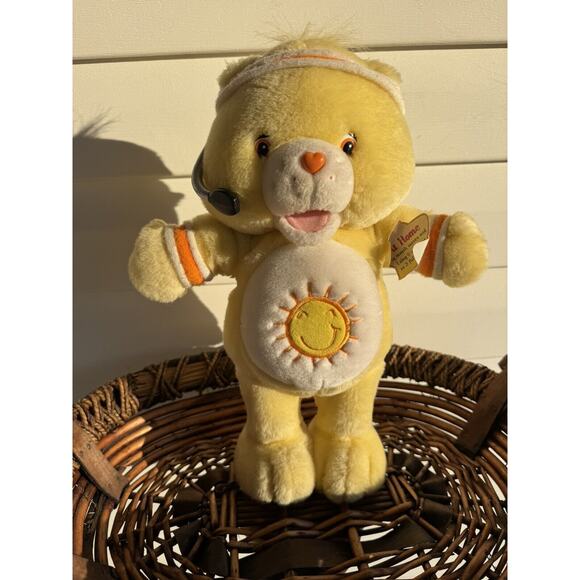 Care Bears | Toys | Care Bears Yellow Funshine Bear 204 Workout Fitness ...